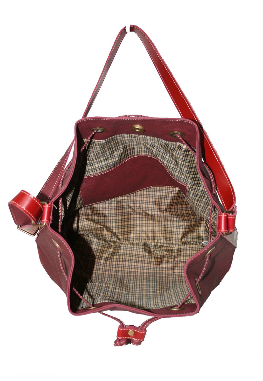 Bolsa Saco transversal bordô Montana